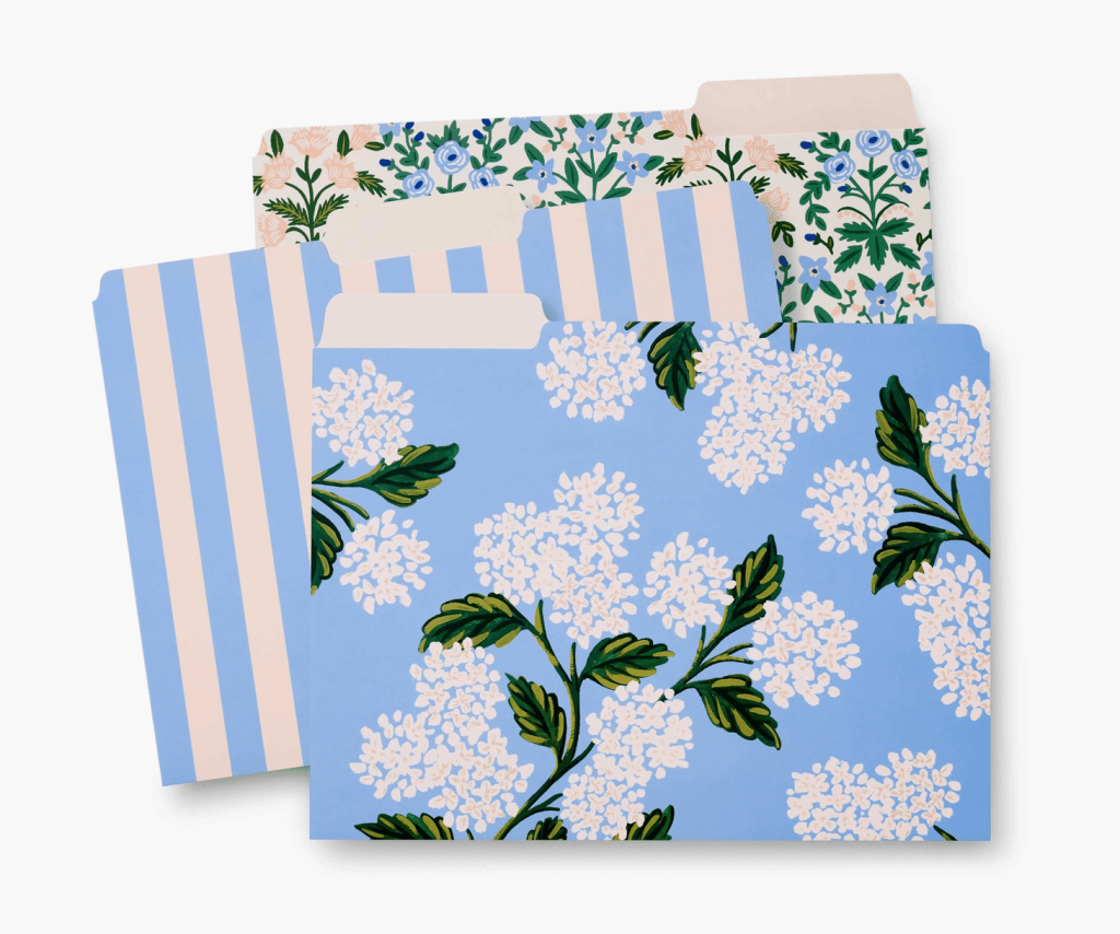Hydrangea File Folder Set – Typo Market