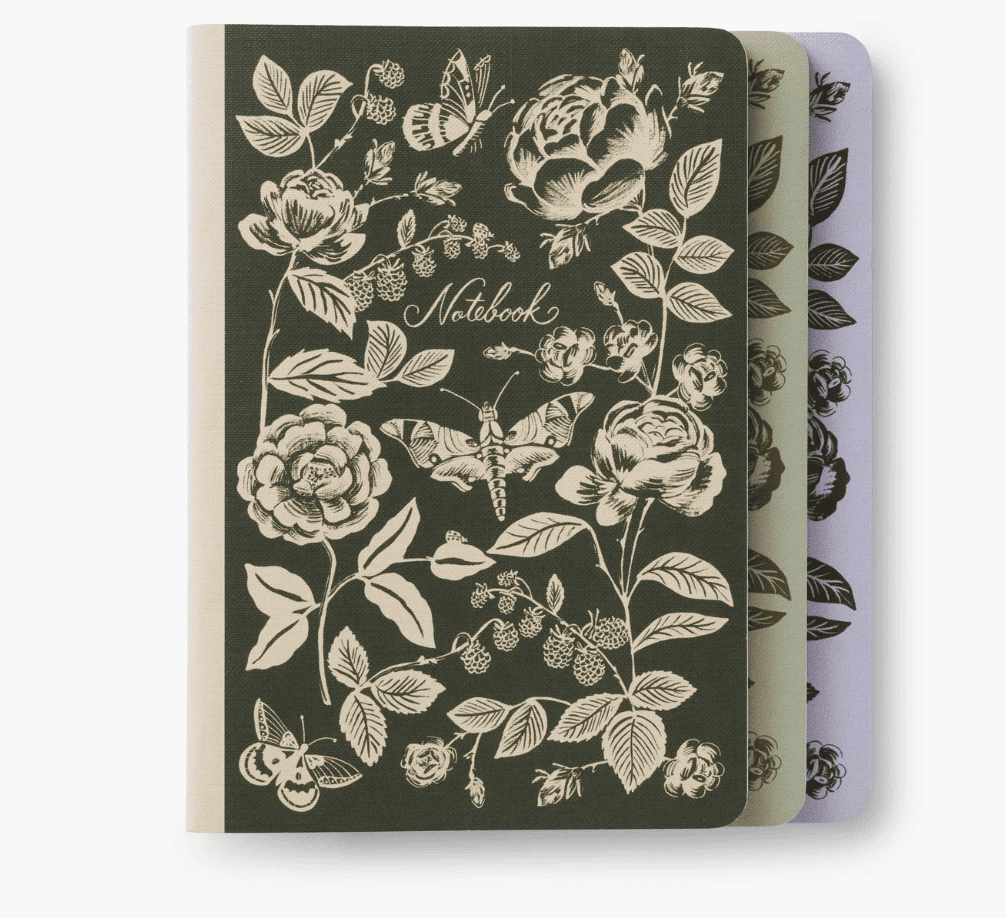 English Rose Notebooks, Set/3 – Typo Market